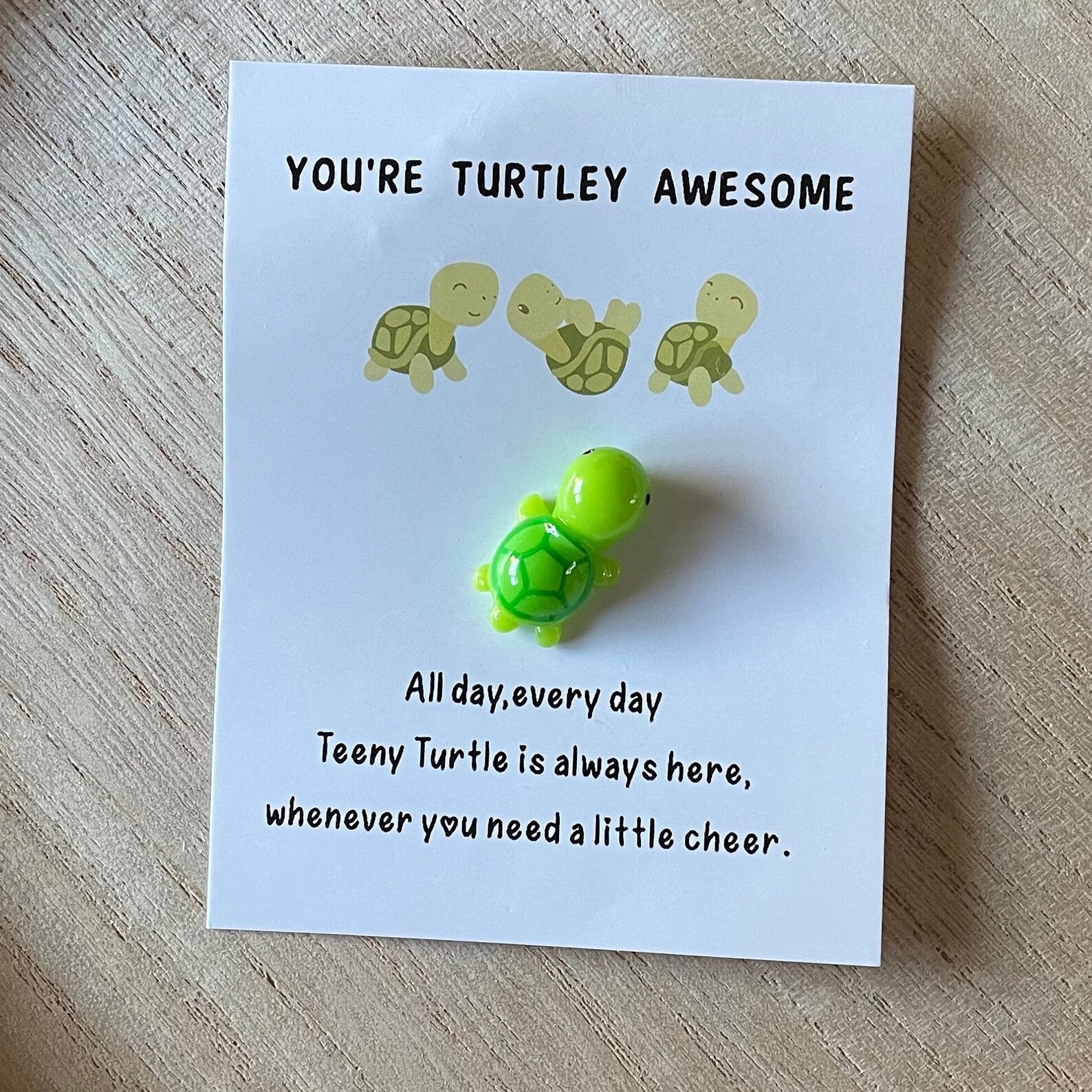 Pocket Turtle, Turtely Awesome, Cheer up Gift, Friendship Gift, Support ...