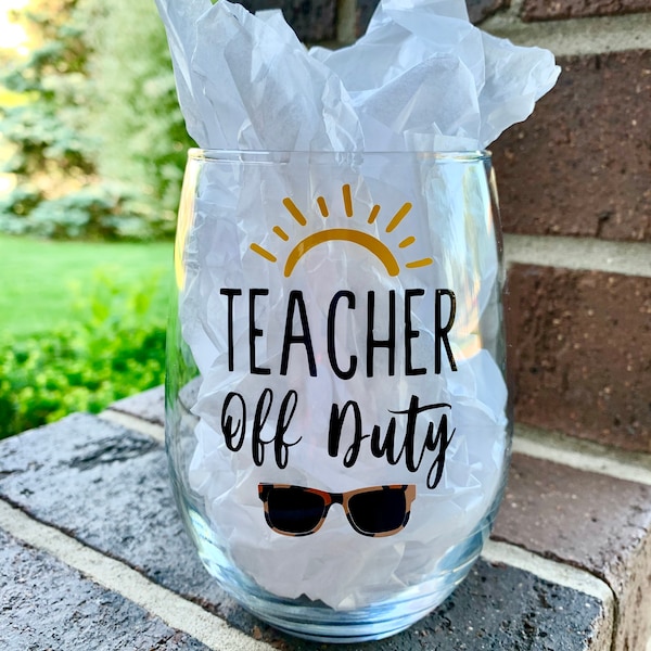 Teacher Wine Glasses Etsy