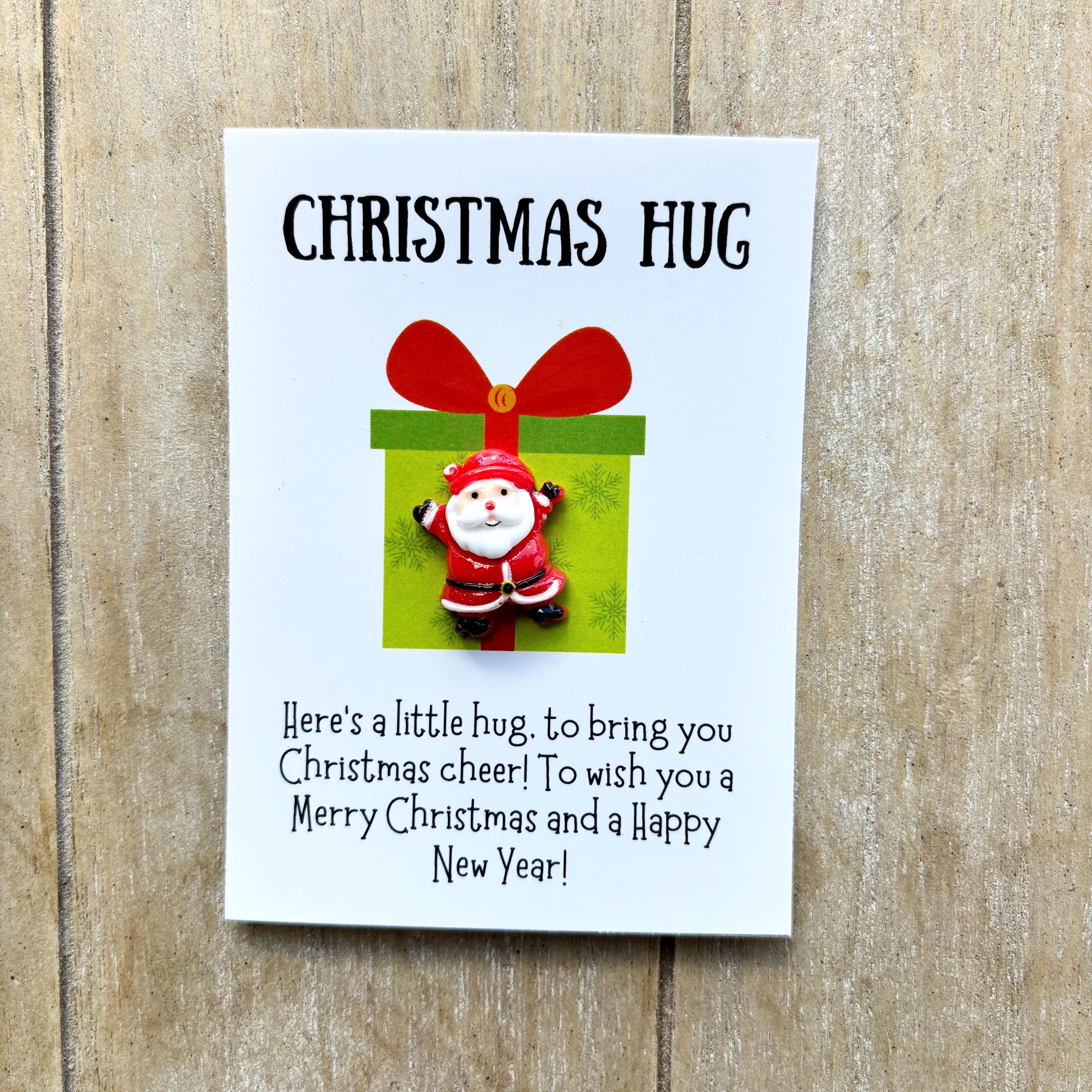 Christmas Hug, Pocket Hug, Apprecation Gift, Cheer up Gift, Friendship ...