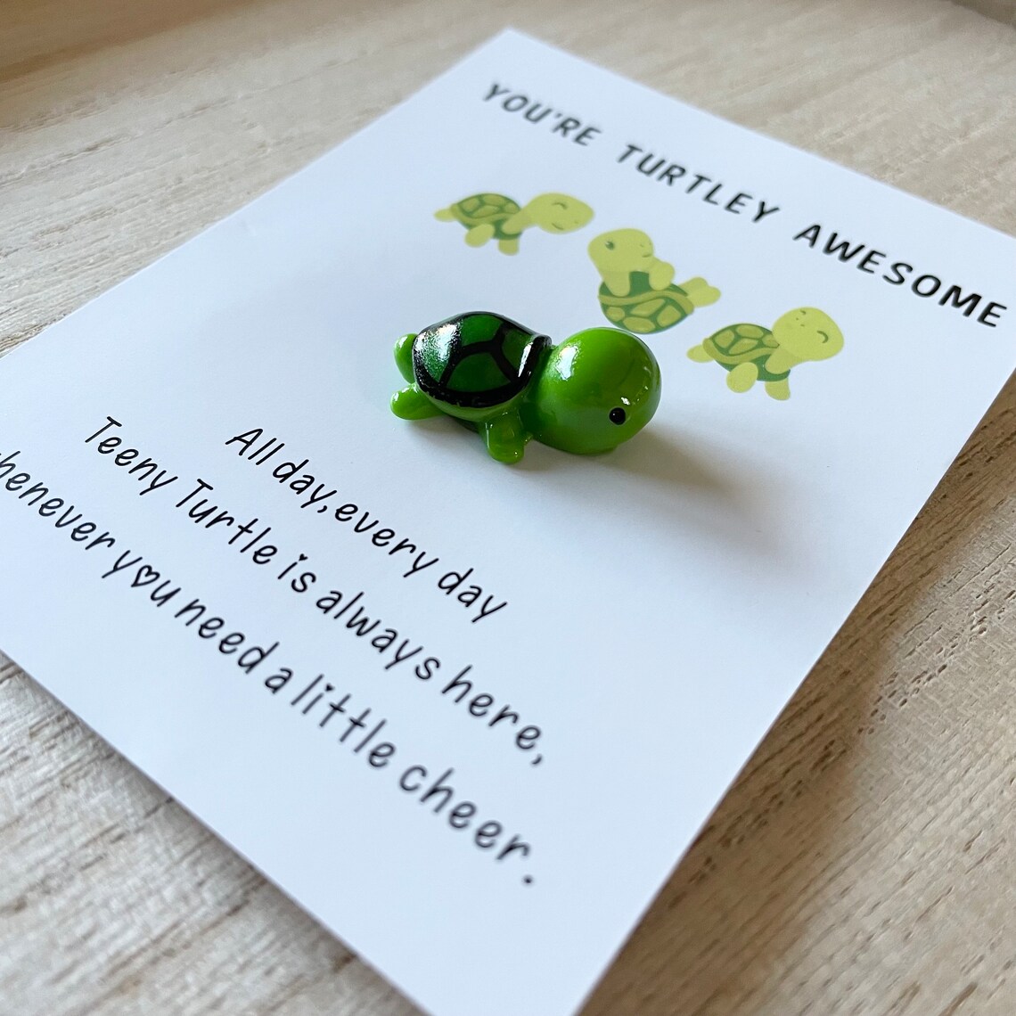 Pocket Turtle, Turtely Awesome, Cheer up Gift, Friendship Gift, Support ...