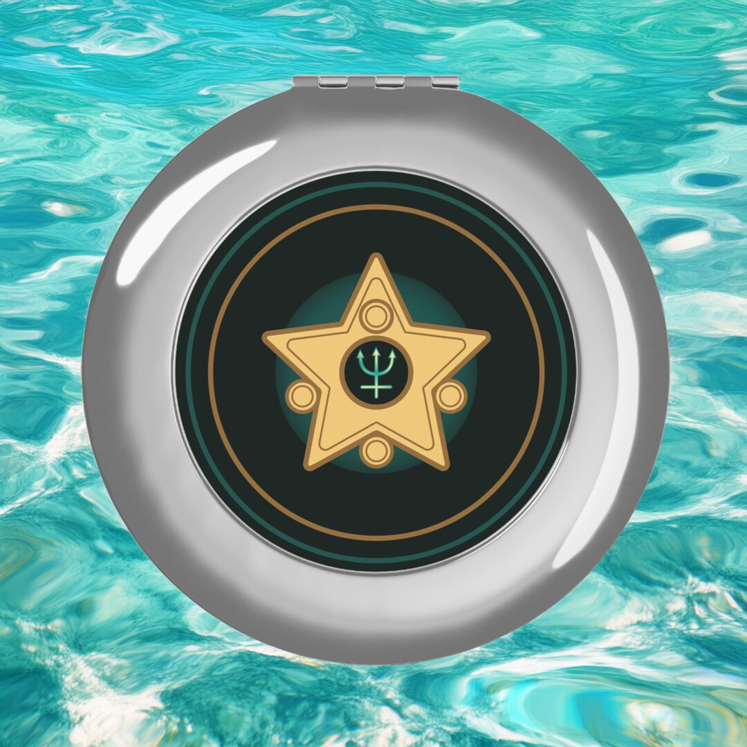 Neptune Compact Mirror, Sailor Guardian Travel Mirror Gift, Anime ...