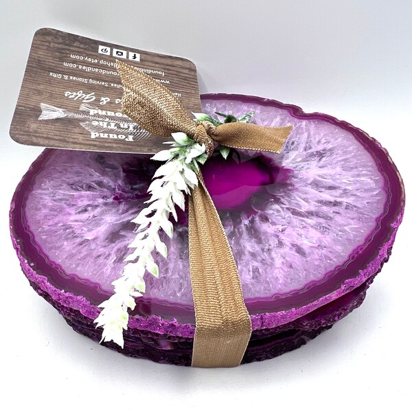 Agate Coasters - Etsy