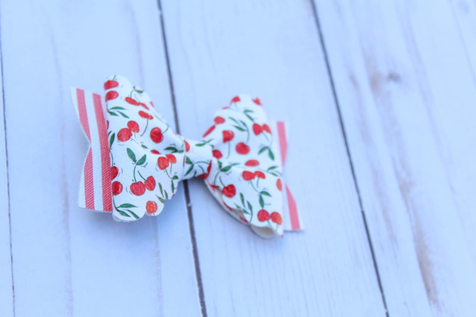 The Cherry on Top Bow Cherry Hair Accessory Cherry Baby | Etsy