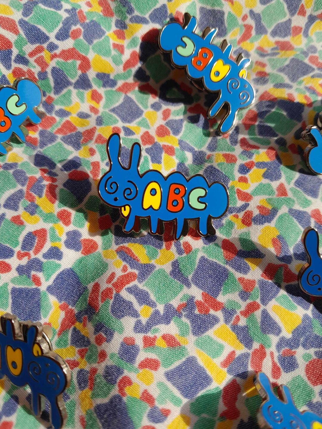 ABC Caterpillar Hard Enamel Pin - Etsy