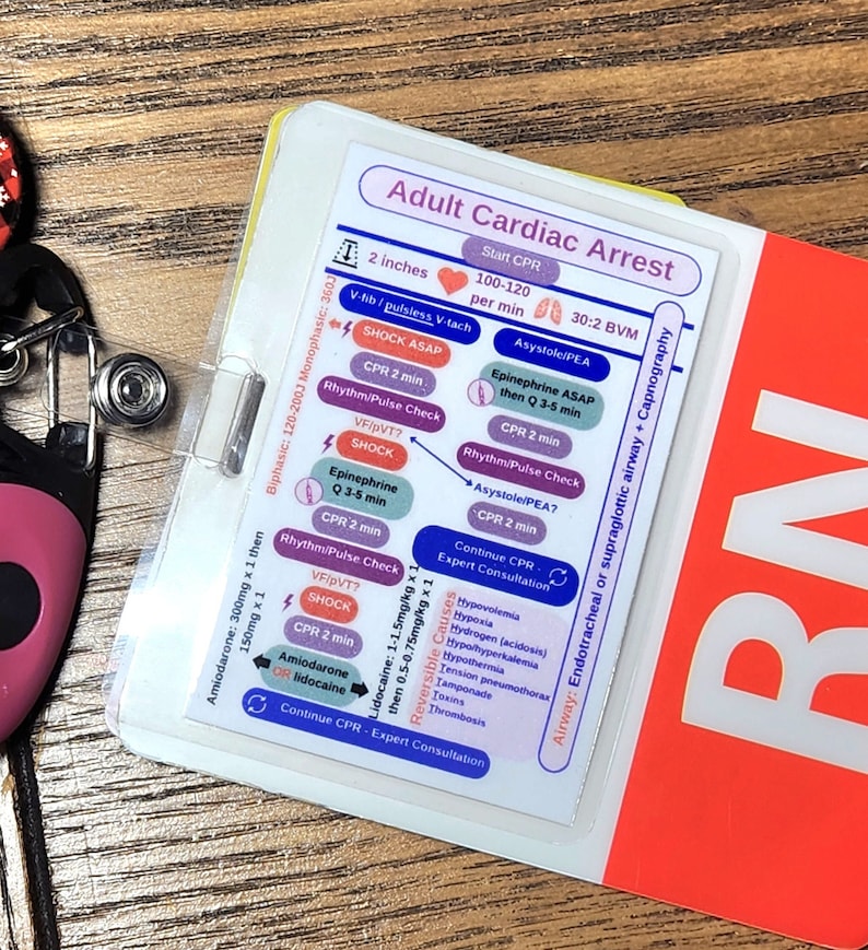 Digital ACLS Badge Buddy Updated Digital File PDF for DIY Printing and ...