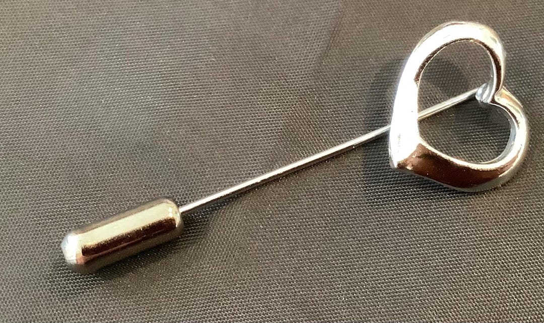 Lovely Vintage Open Heart Stick Pin - Etsy