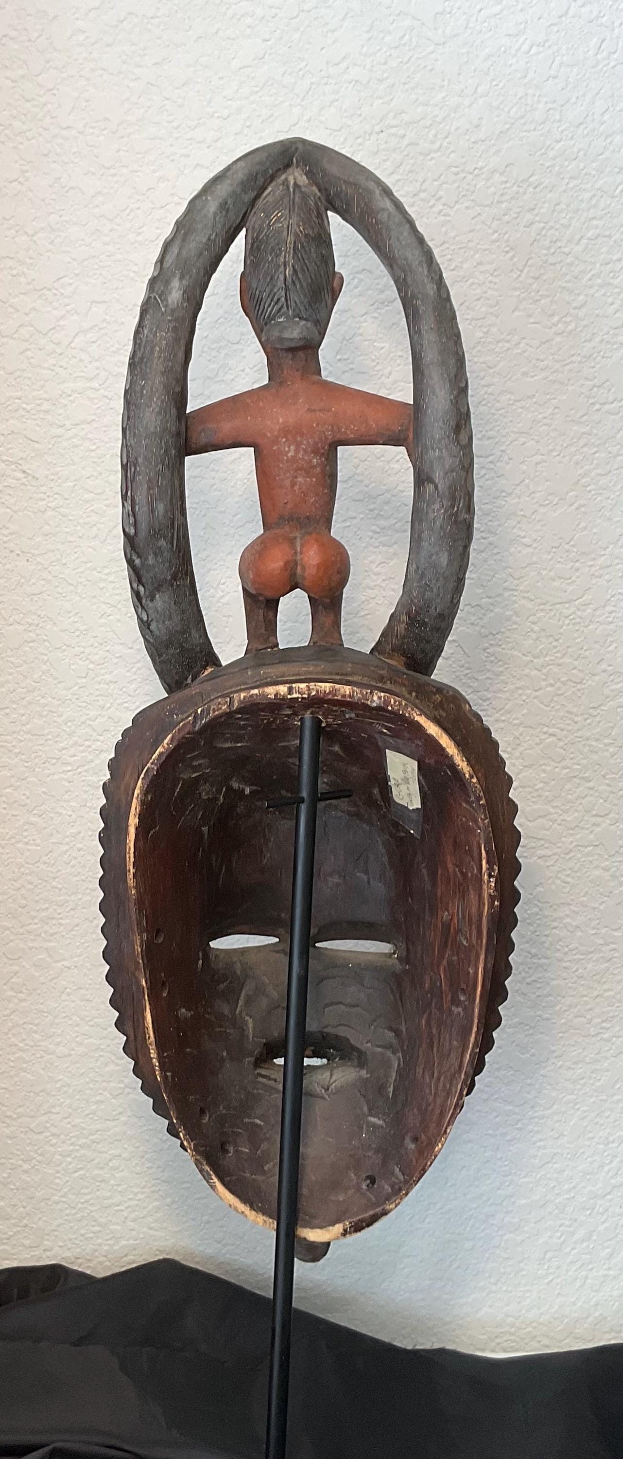 VTG Hand Carved African Guro/yaure Mask From the Ivory Coast - Etsy