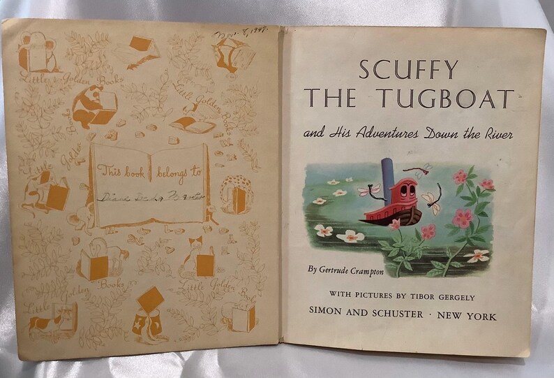Scruffy the Tugboat and His Adventures Down the River - Etsy