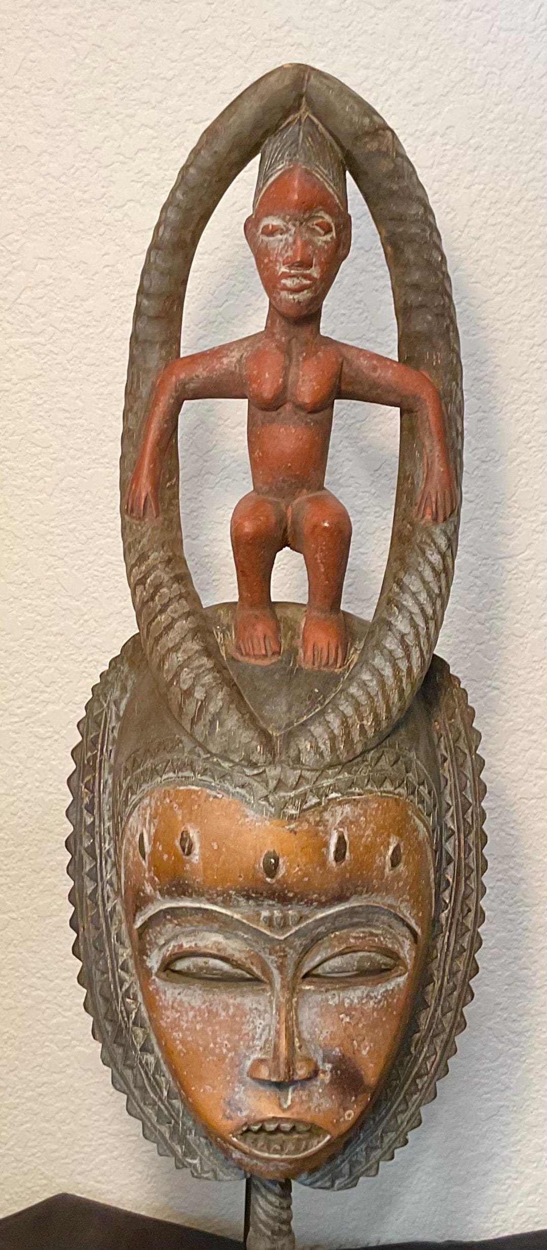 VTG Hand Carved African Guro/yaure Mask From the Ivory Coast - Etsy