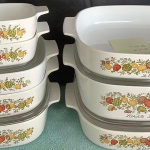 Vintage Corning Ware Set of 8 Spice of Life in Excellent, Like New ...