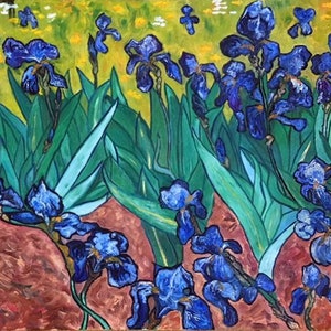 Irises Reimagined by Artist Jen Farnsworth - Etsy