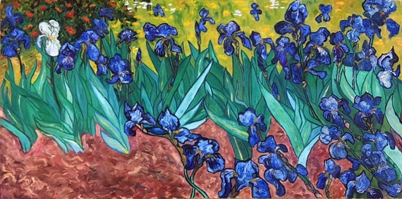 Irises Reimagined by Artist Jen Farnsworth - Etsy
