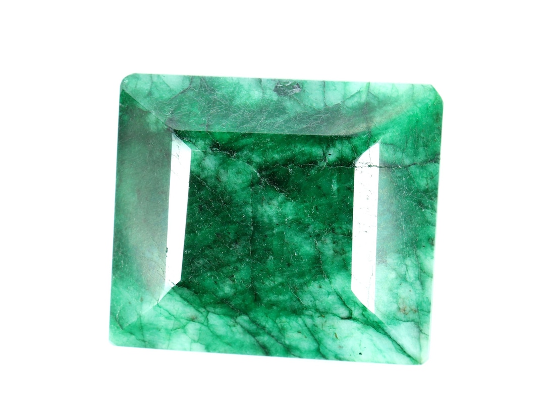 Huge Green Emerald Gemstone Rectangle Shape Cut Loose Emerald - Etsy UK