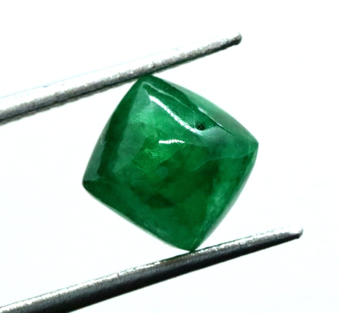 Beryl Emerald Sugar Loaf Shape Gemstone Emerald Cabochon - Etsy