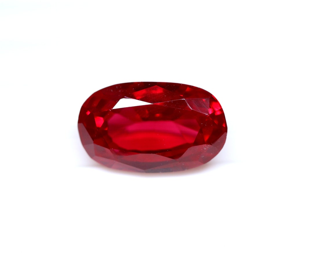 Earthmined Red Ruby BIG SIZE Ruby Stone Beautiful Oval Shape Faceted ...