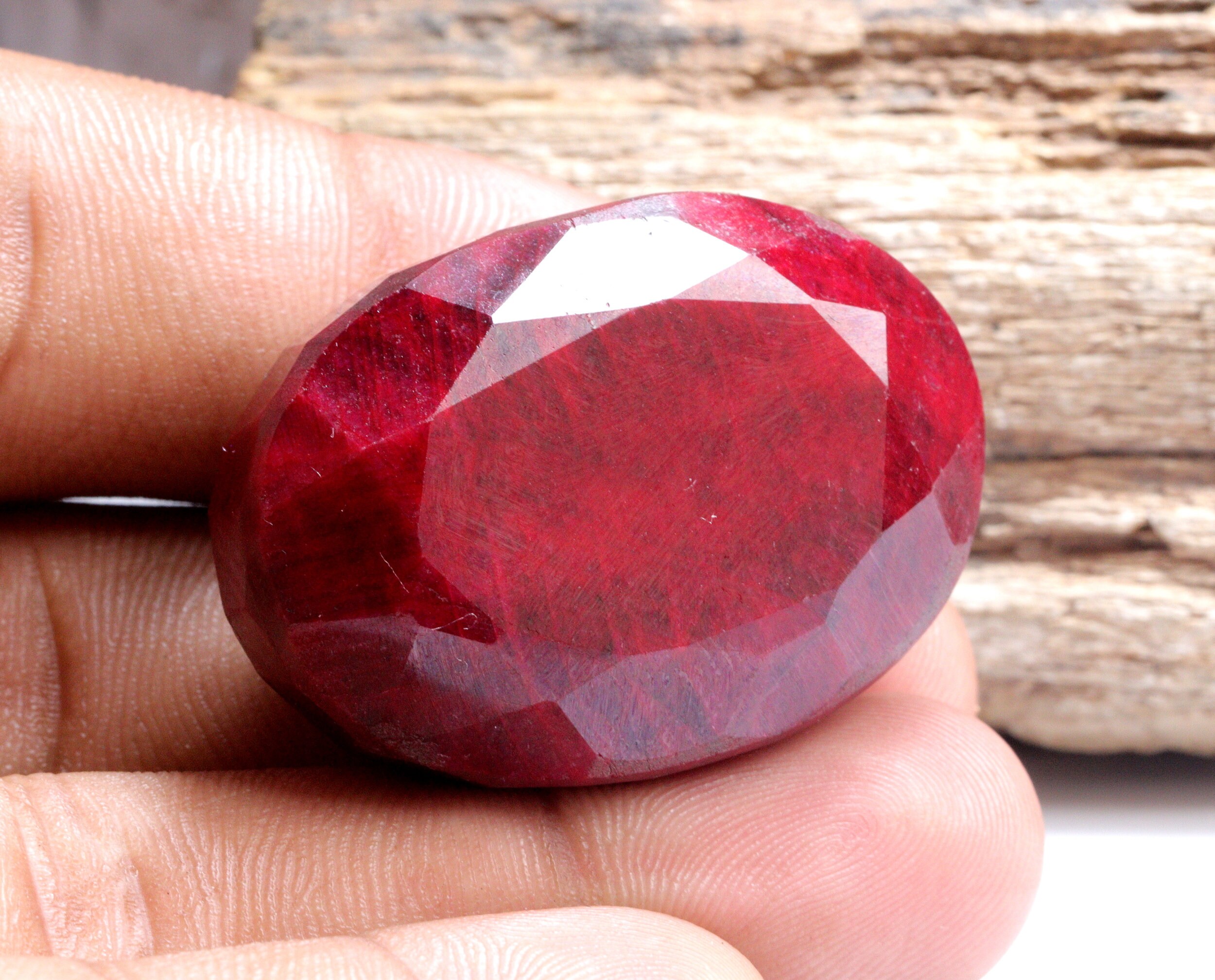 Corundum Natural Ruby Faceted Gemstone Pendant Size Loose | Etsy