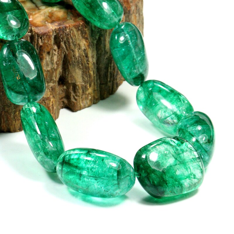Tumbled Emerald - Etsy