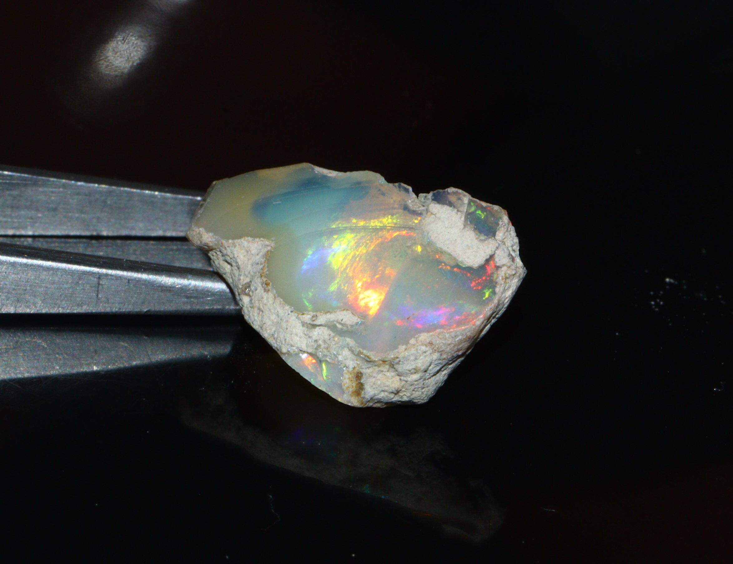 Craft Supplies & Tools Materials AAA Quality Natural Multi Fire Opal Rough Gemstone Ethiopian ...