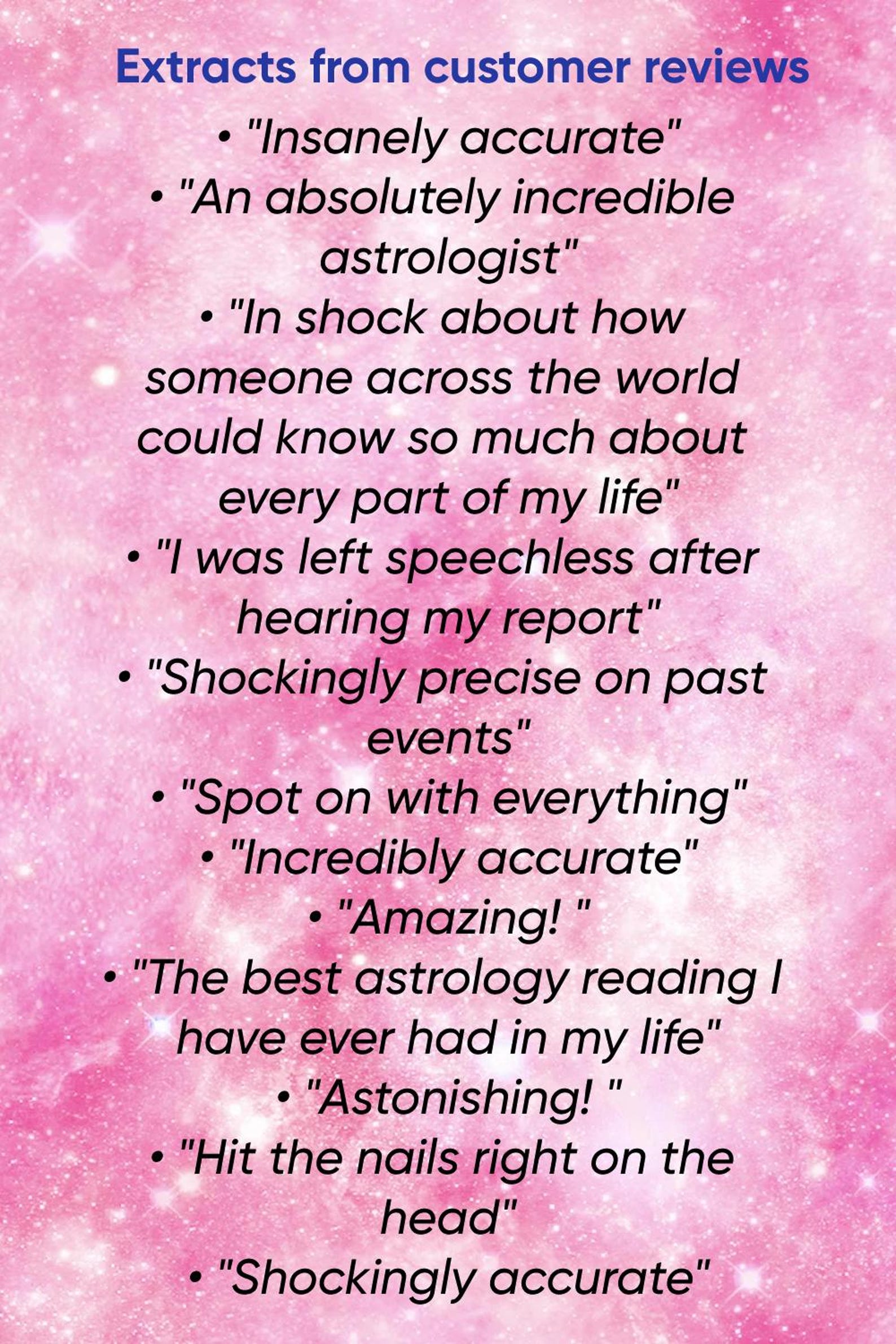 In-depth Natal Chart Analysis & 1-year Forecast, Astrology Reading With ...