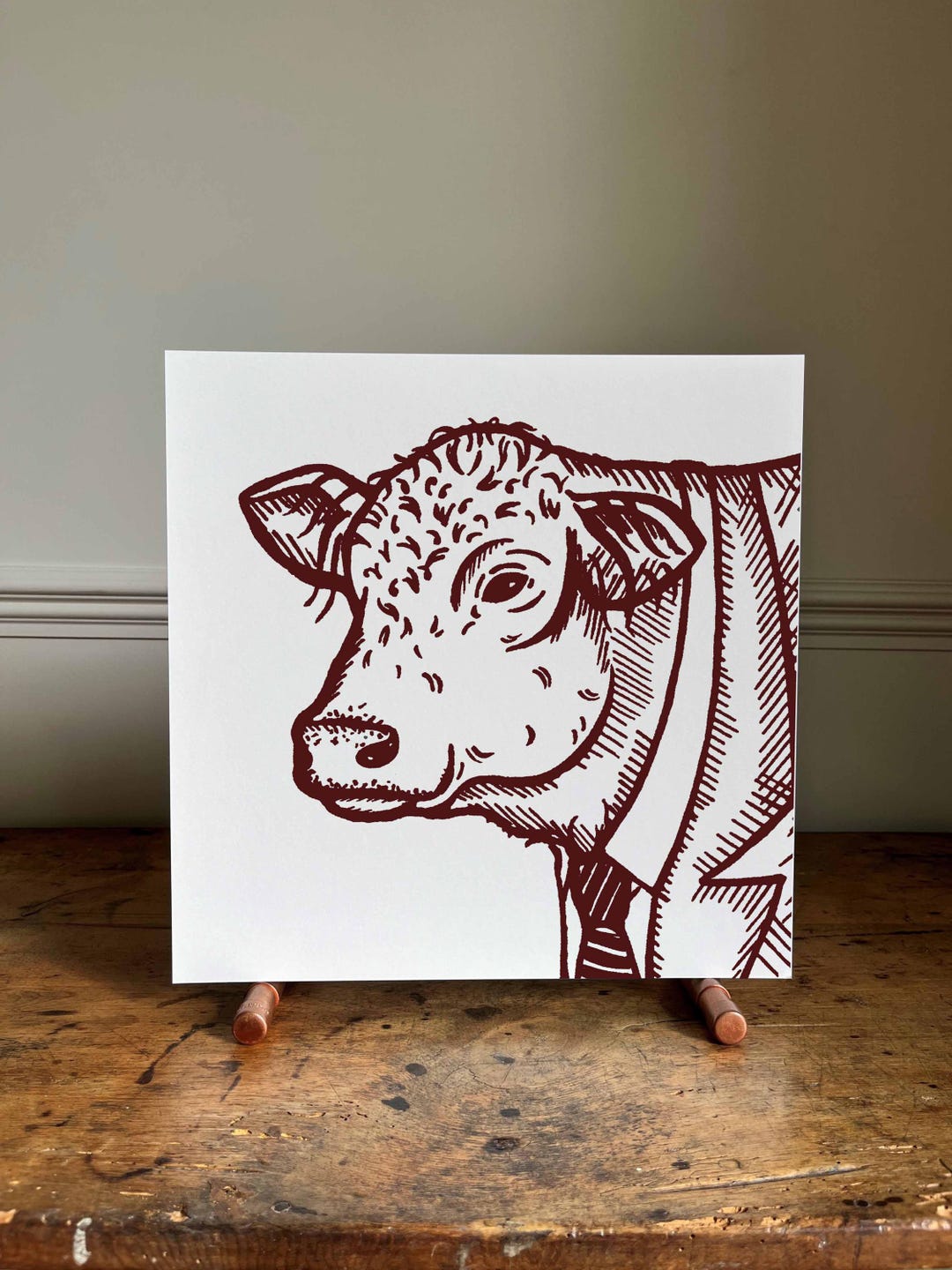Norman Bull Art Print - Etsy