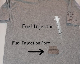 G-tube Feeding Shirt Blue Heather Large, PEG Tube Feeding Shirt ...