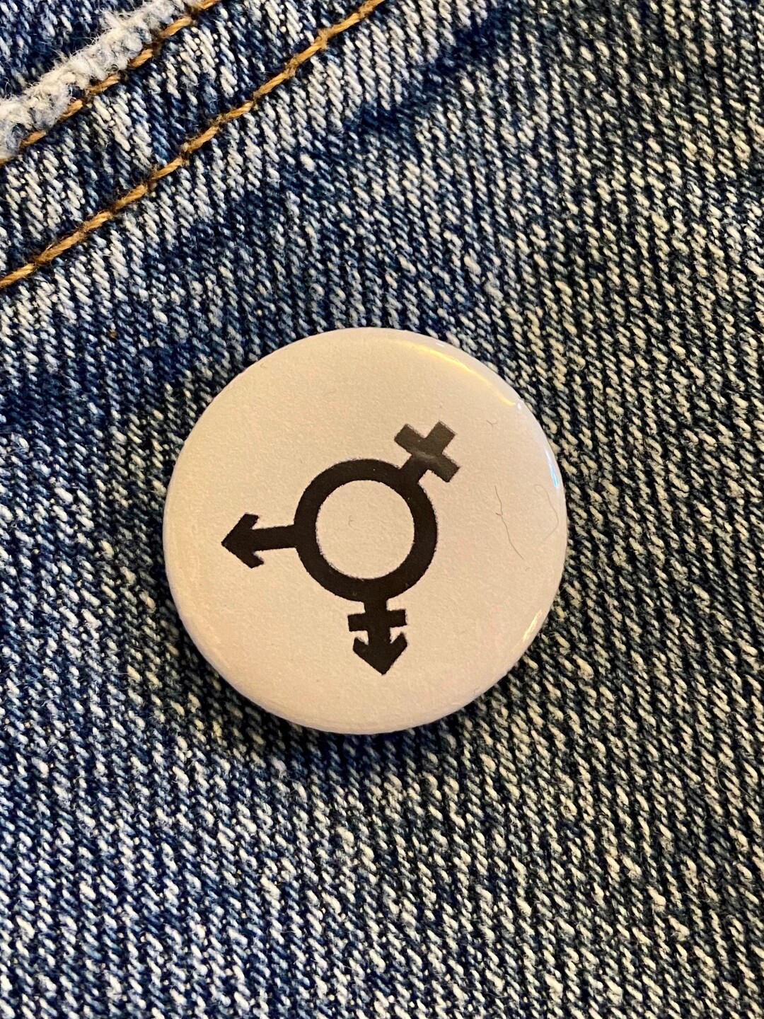 1 Trans Symbol Button Badge - Etsy