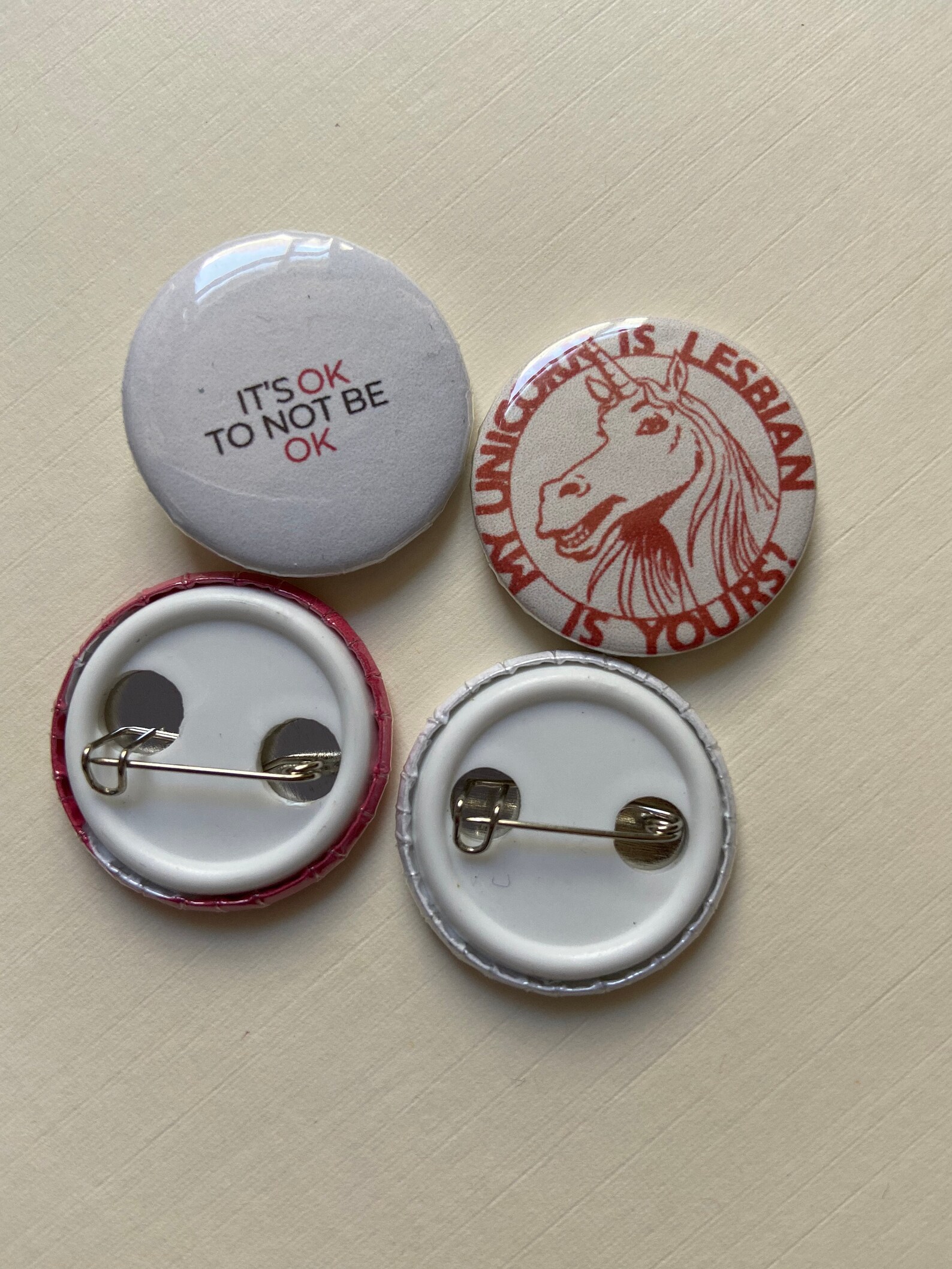 1 'she/her' Gender Pronoun Button Badge - Etsy