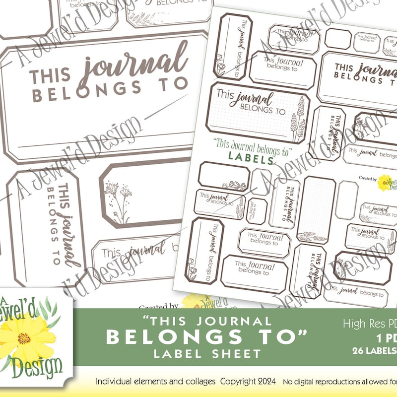 This Belongs to Labels - Etsy