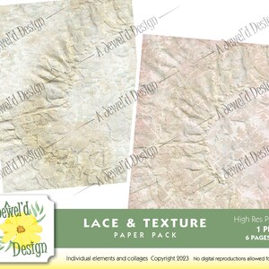 Vintage Lace Ruffle and Texture Digital Journal Paper Pack - Etsy