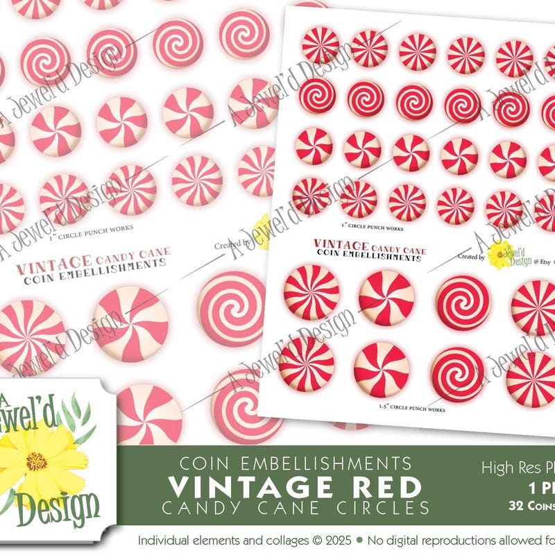 Candy Cane Circles - Etsy