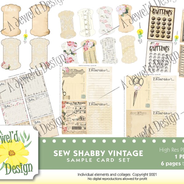 Button Sample Cards - Etsy