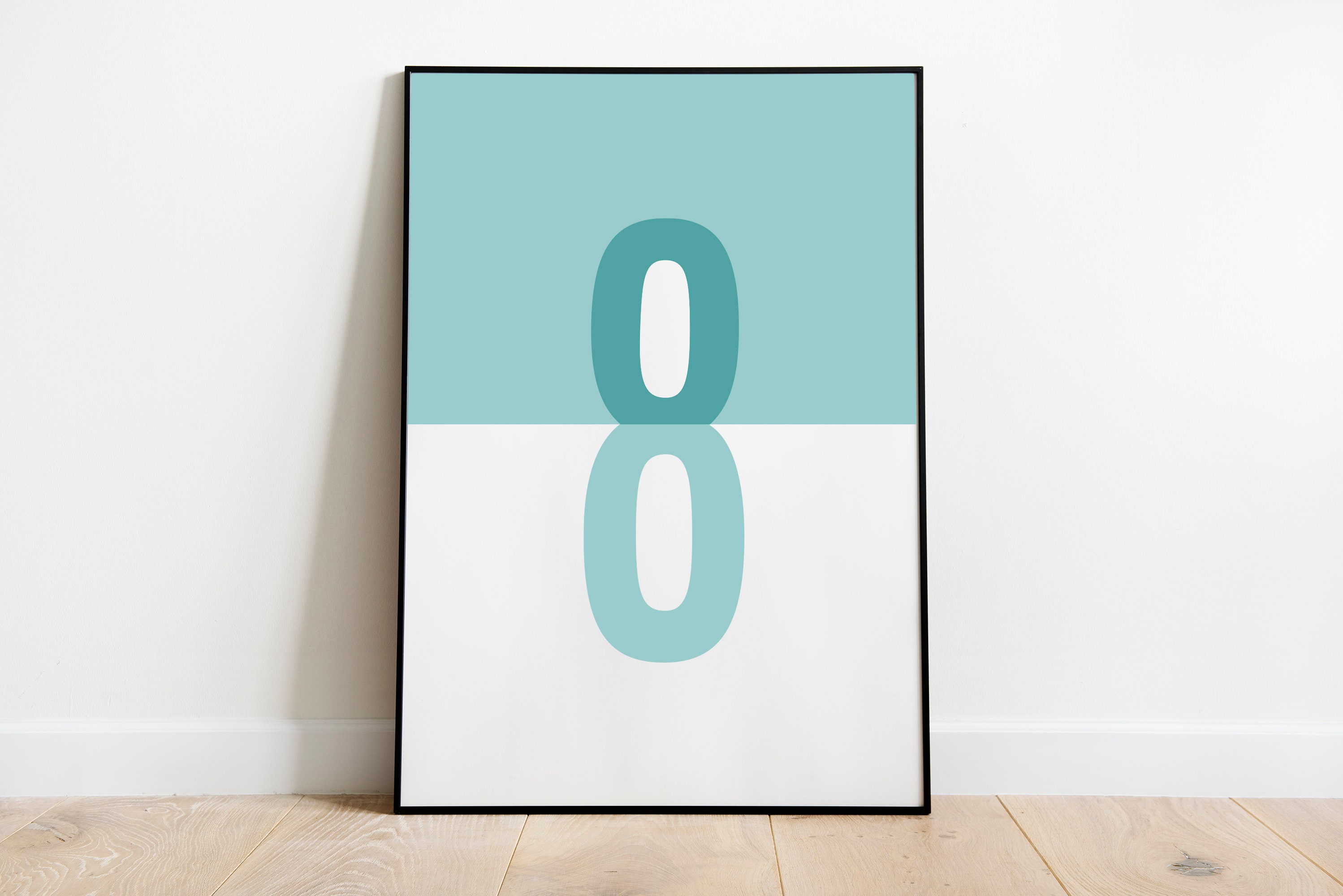 Number 8 Wall Poster Digital Prints Wall Décor Pop Art | Etsy