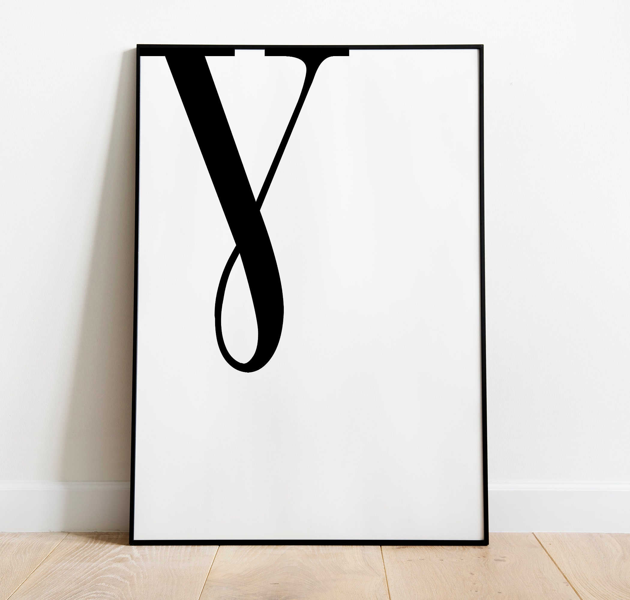 Gama Letter Digital Typography Poster Wall Prints Wall - Etsy