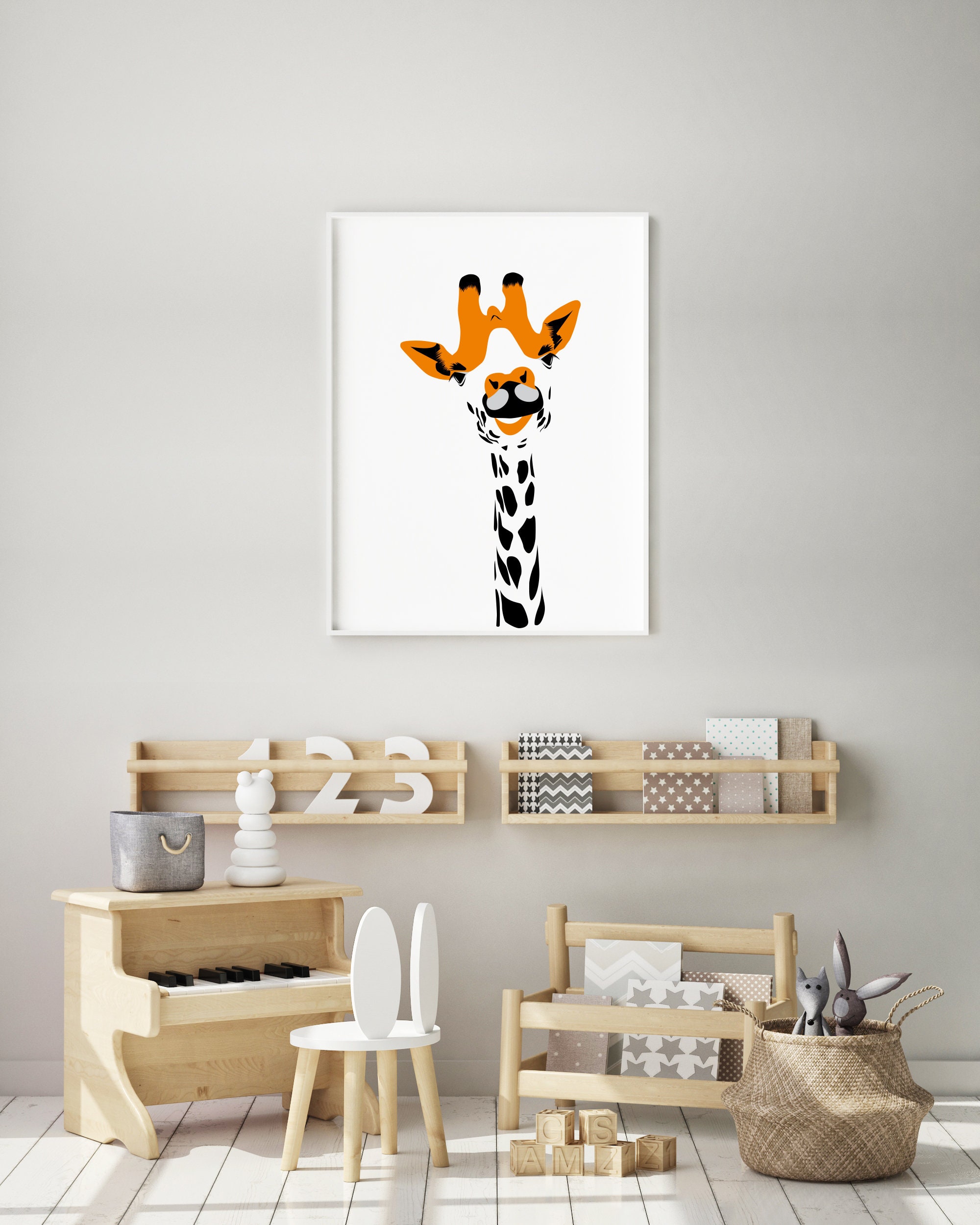 Giraffe Decoration Digital Album Cover Printable 5 Etsy