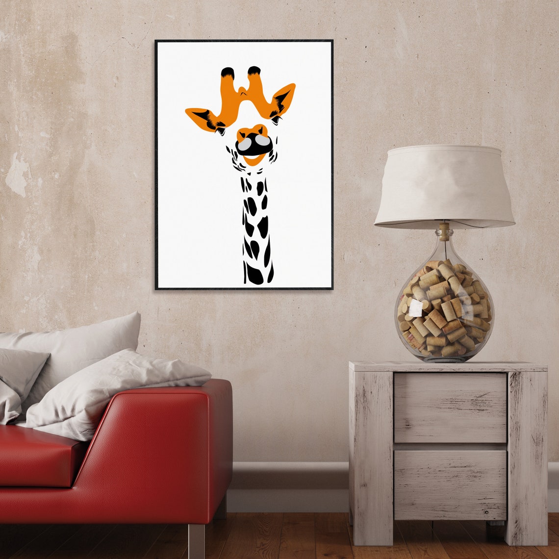 Giraffe Decoration Digital Album Cover Printable 5 Etsy