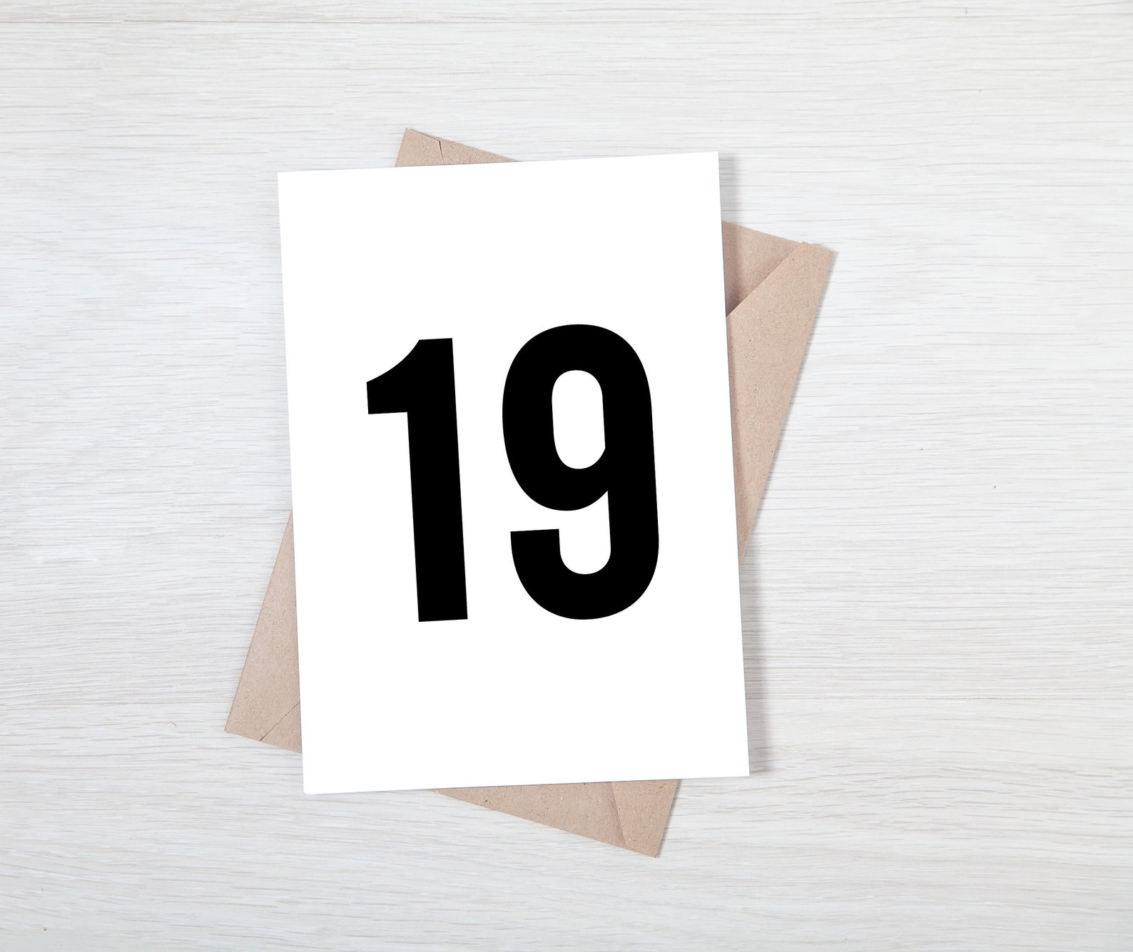 19 Number 19 Poster Nineteen Digital Prints X5 Sizes - Etsy