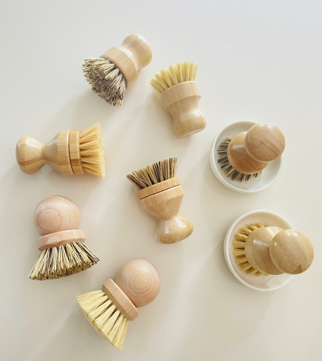 Eco-friendly Zero Waste Short Handle Cleaning Brushes for Kitchen Happy ...