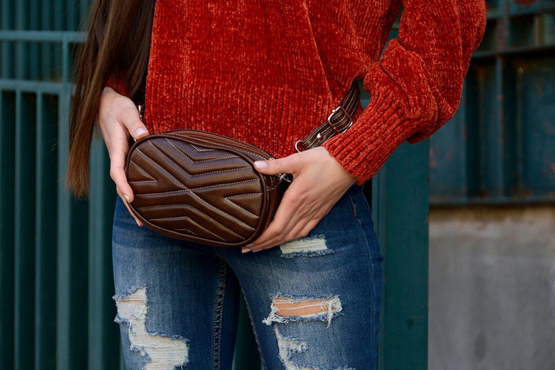 10% OFF!!! Luvi Brown Leather Crossbody & Bag Belt - Etsy