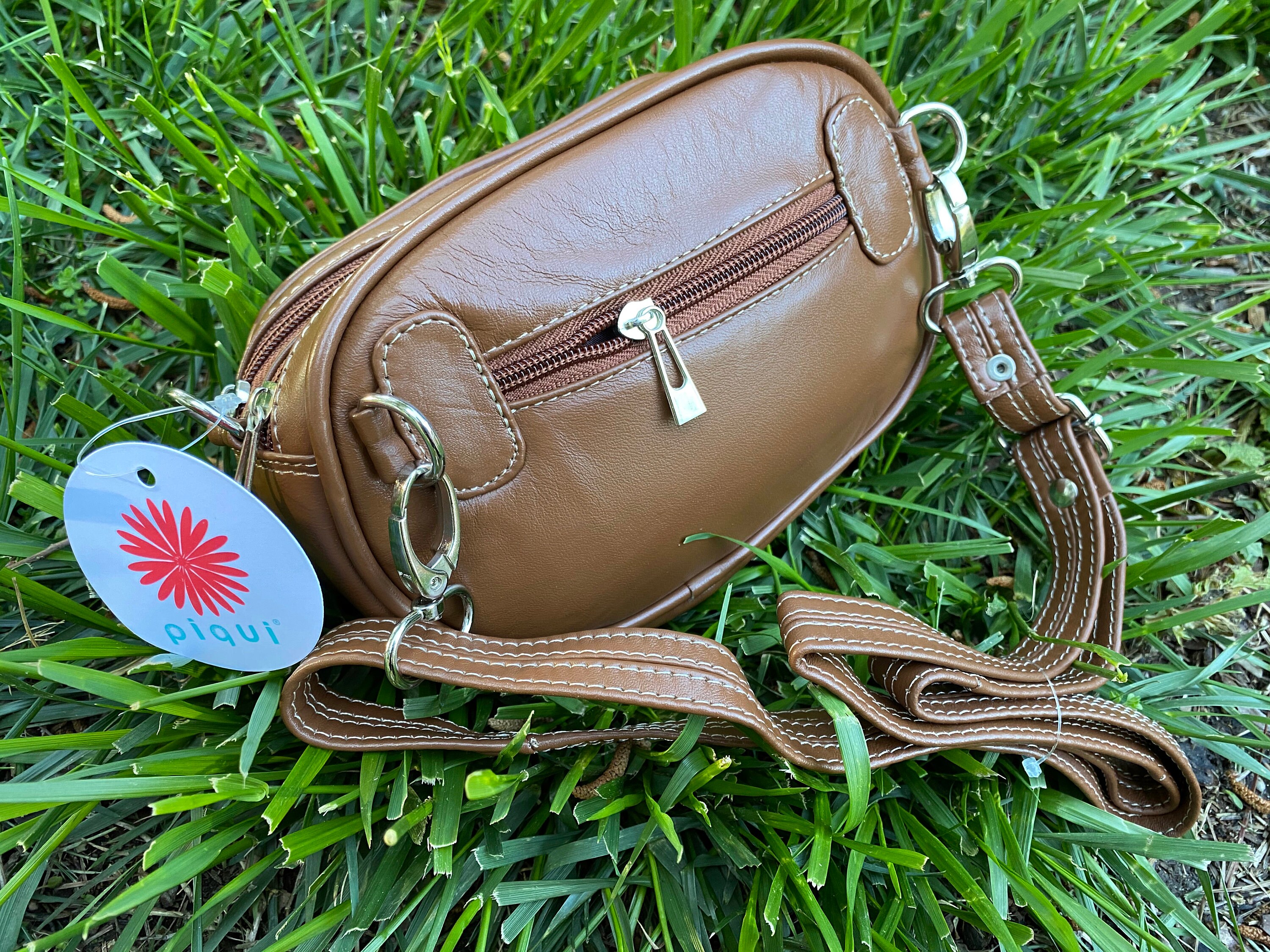 10% OFF!!! Luvi Light Brown Leather Crossbody & Bag Belt - Etsy