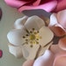 Pink Paper Flower Set, Nursery Paper Flower Wall Decor, Paper Flowers ...