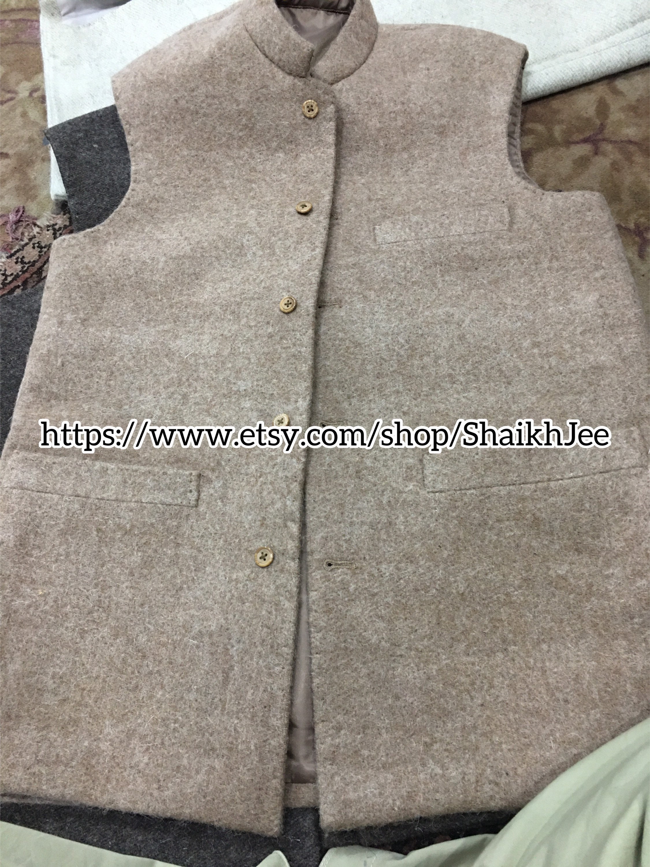 Traditional Handmade Chitrali Stylish Waistcoat Afghani | Etsy