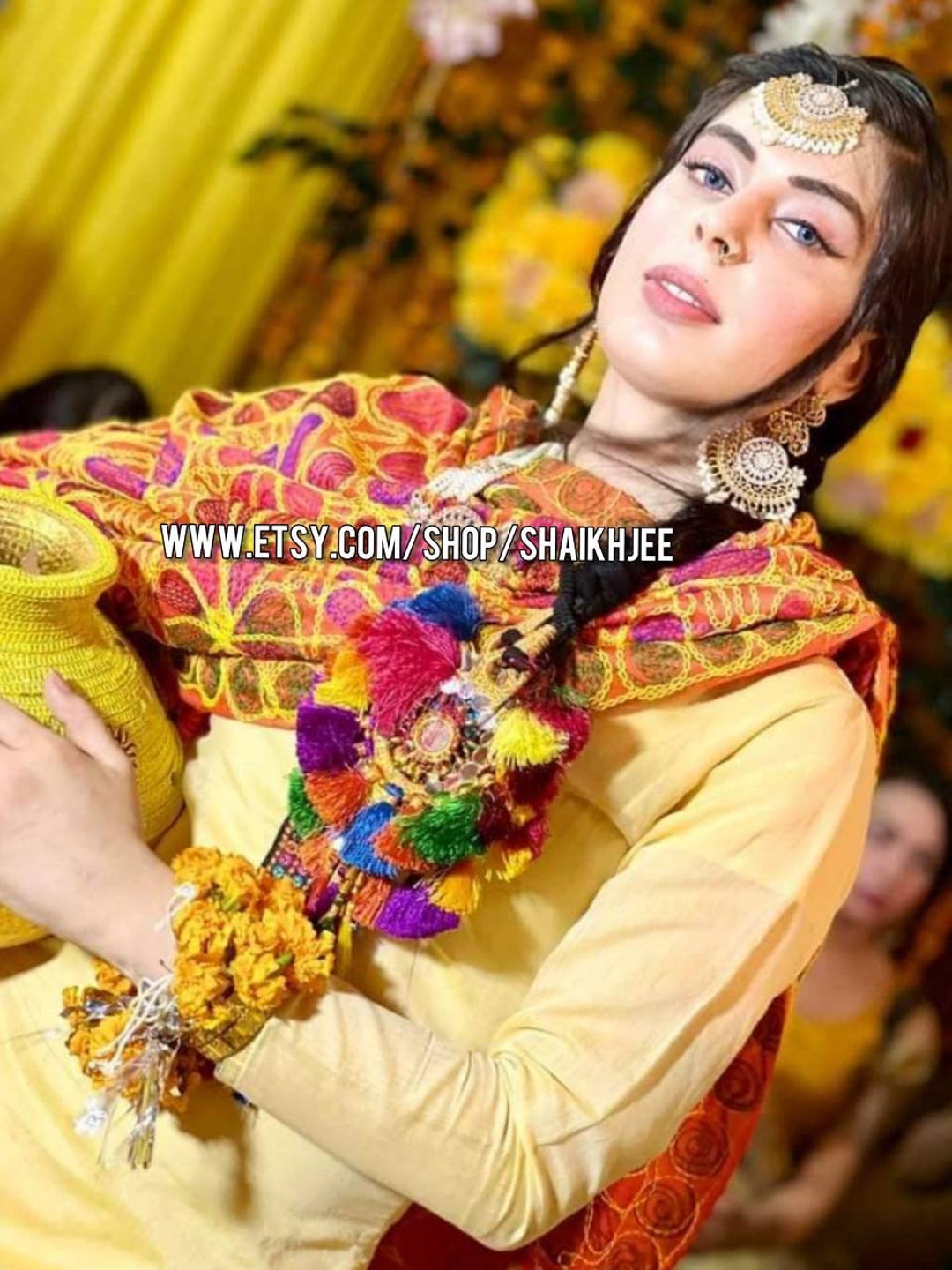Punjabi Multi Color Paranda,hair Accessories, Dulhan,bridesmaids ...