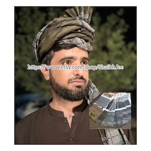 Traditional Afghani Pagri Turban Silk Pagri Pakistani Lungi Lungee ...
