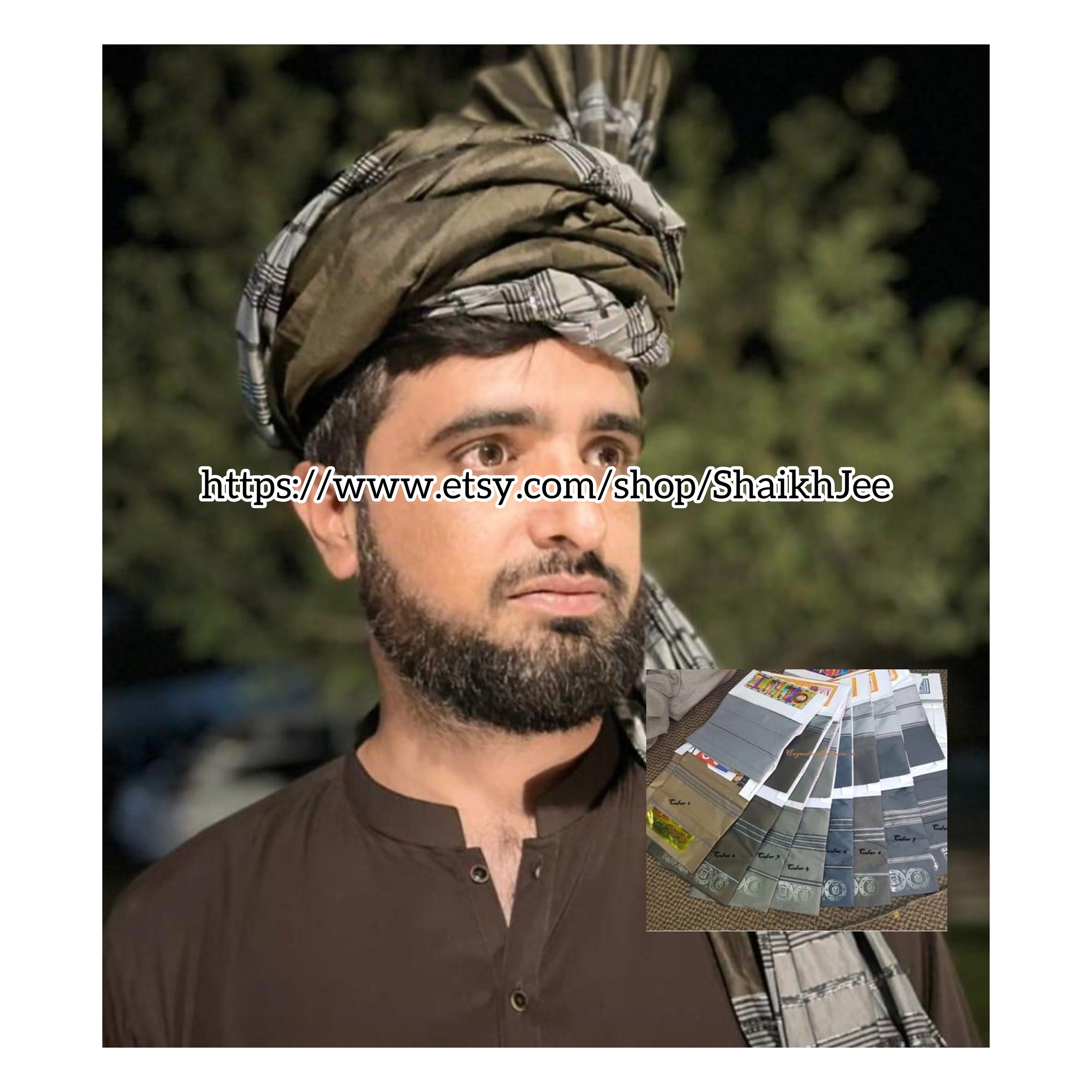 Traditional Afghani Pagri Turban Silk Pagri Pakistani Etsy