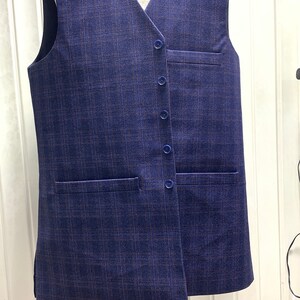 Check Design Handmade Afghani Mens Waistcoats-indian Nehru Cut Vest ...