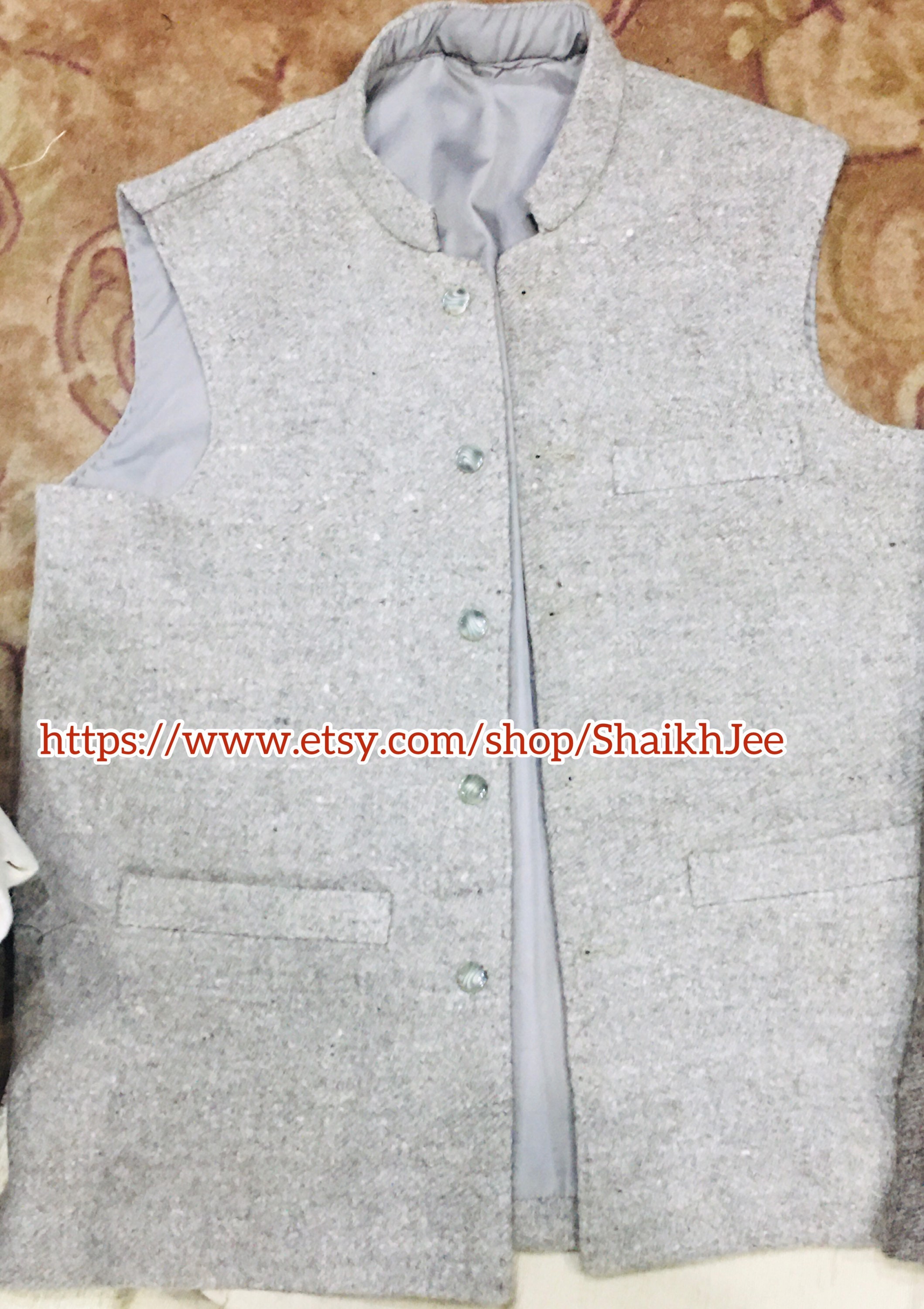 Traditional Handmade Chitrali Stylish Waistcoat Afghani | Etsy