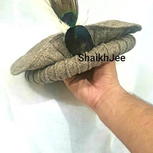 Handmade Original 100% Wool Pakol With Feather,pakul Hat- Chitrali Topi ...