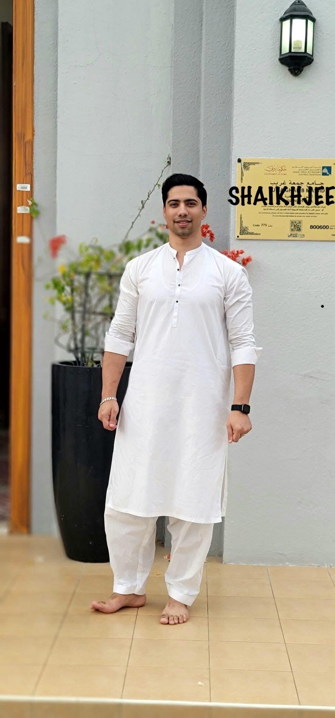 Op maat gemaakte heren Shalwar Kameez, Pakistaans-Indiase Kurta ...