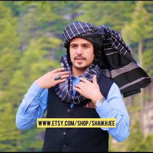 Traditional Afghani Pagri Turban Silk Pagri Pakistani Lungi Lungee ...