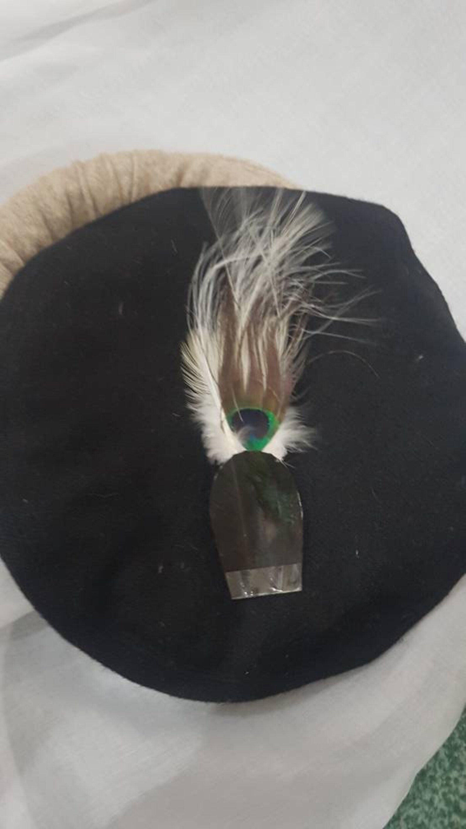 Handmade Original 100% Wool Pakol With Feather,pakul Hat- Chitrali Topi ...